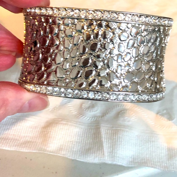 IMAN | Jewelry | Iman Wide Hinged Cuff Bracelet | Poshmark